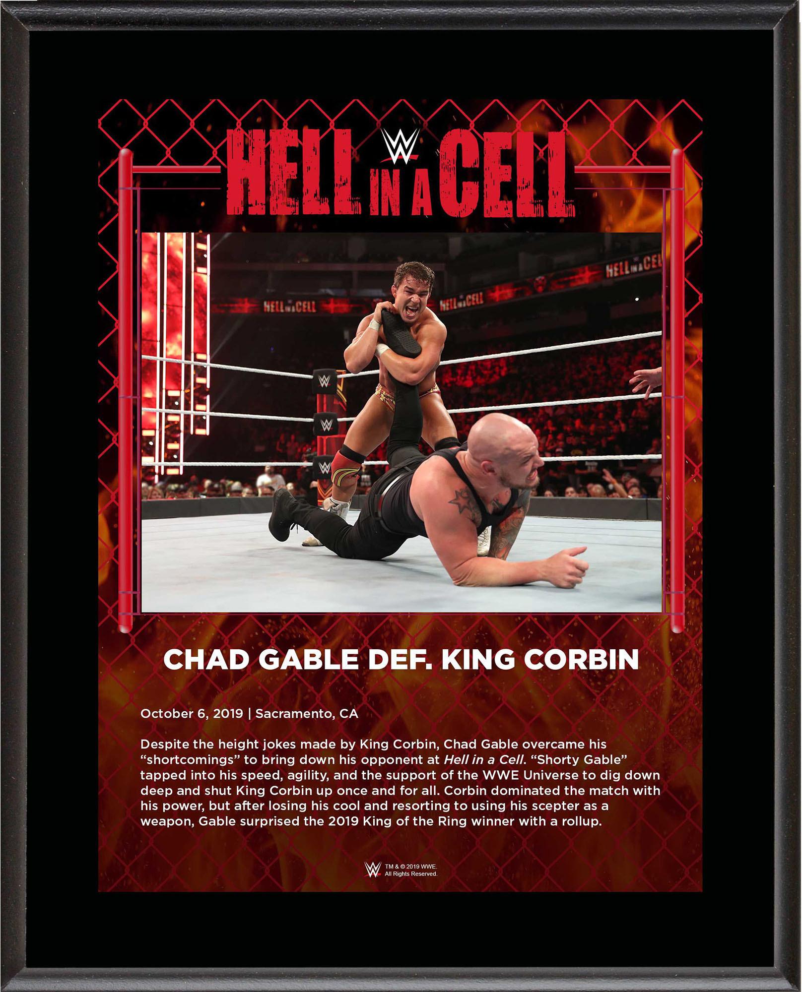 Chad Gable World Wrestling Entertainment 10.5" x 13" 2019 Hell In A ...