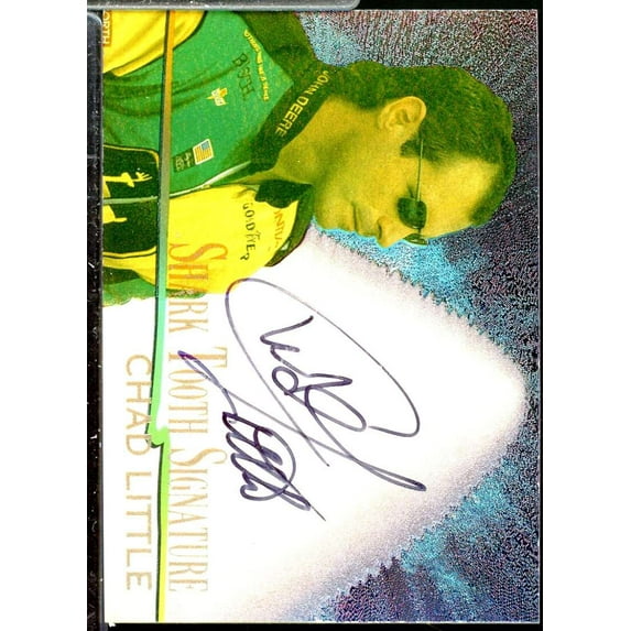 Chad Little Card 1997 Race Sharks Shark Tooth Signatures #ST13 ...