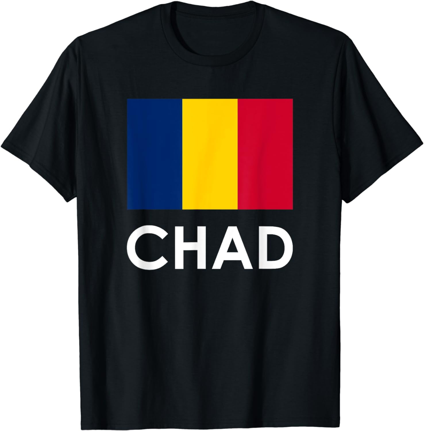 Chad Name Flag Africa Country Tourist Nation Country Expat T-Shirt ...