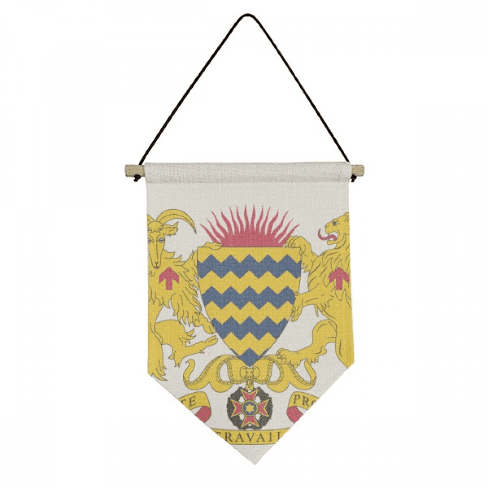 Chad National Emblem Country Canvas Flag Hanging Wall Art Decor Banner ...