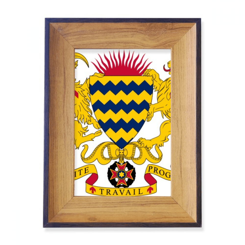 Chad National Emblem Country Photo Frame Exhibition Display Art Desktop ...