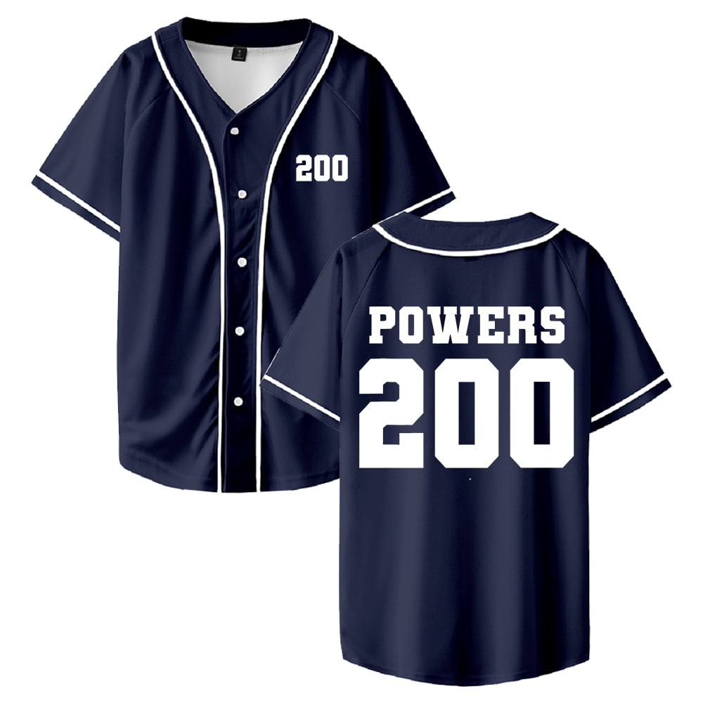 Chad Powers 200 Jersey Baseball Jacket Shirts Short Sleeve Button-up ...