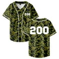 Chad Powers 200 Logo Baseball Jersey Short Sleeve Button-up Shirts ...
