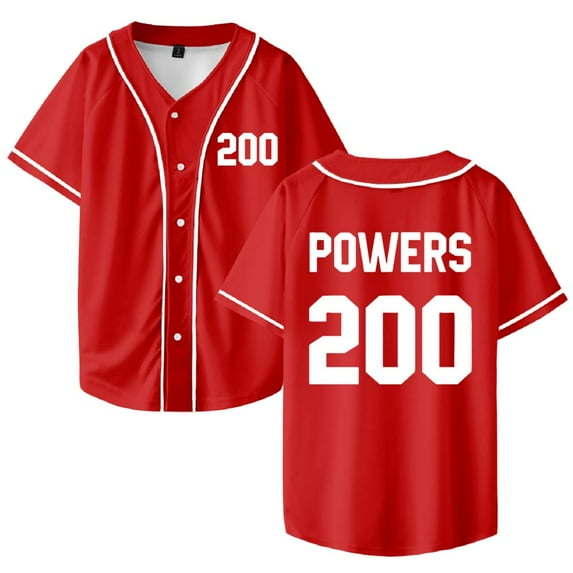 Chad Powers 200 Merch Baseball Jersey Shirt V-Neck Women Men Short ...