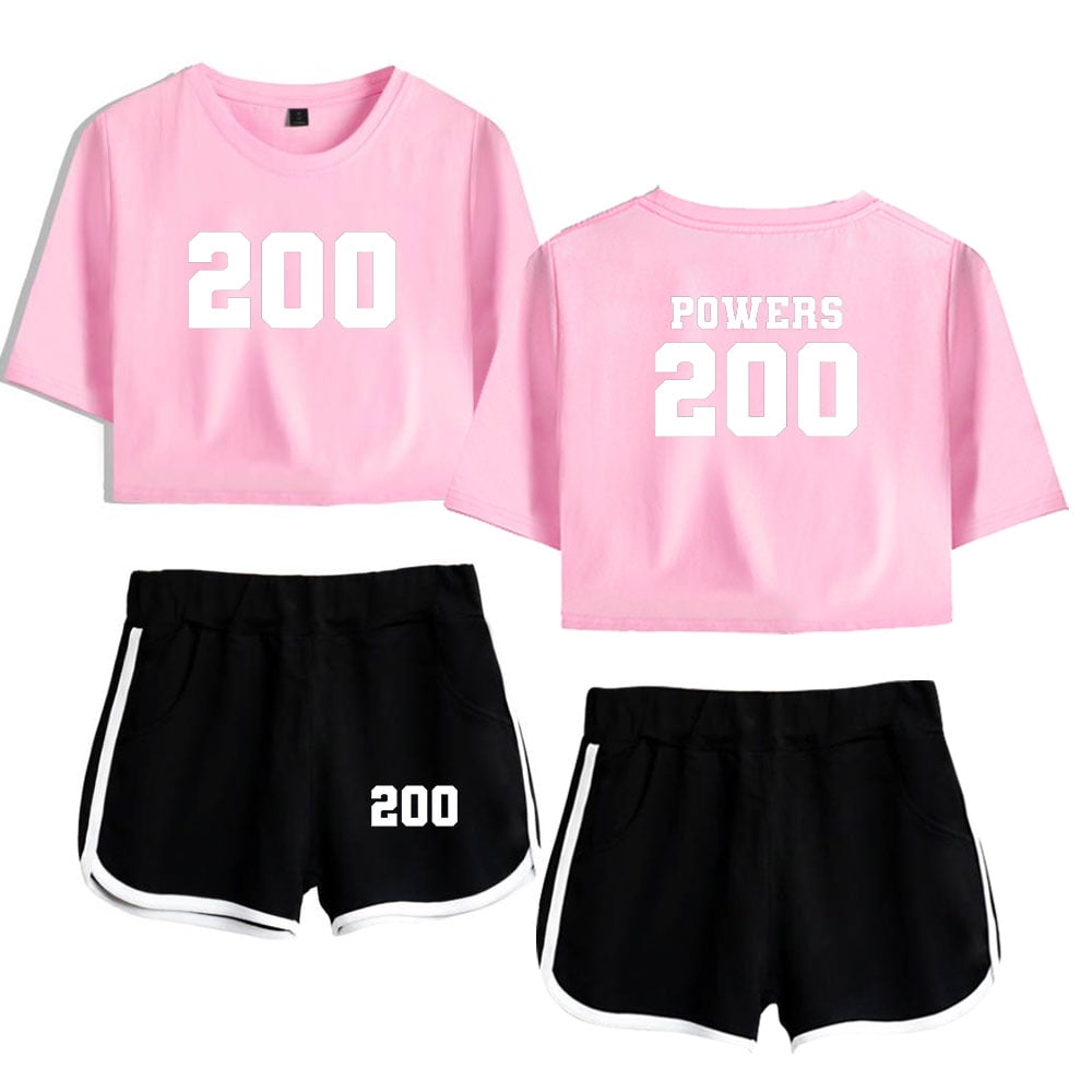 Chad Powers Number 200 Merch Graphic Women’s Crop Top Set – Midriff ...
