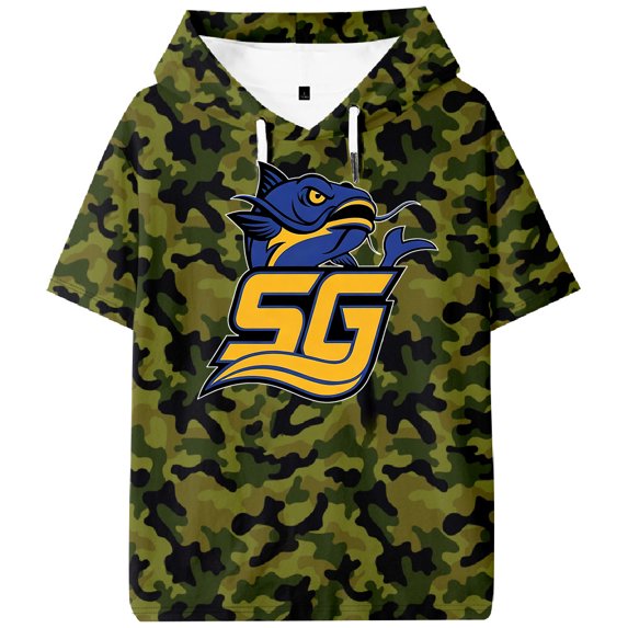 Chad Powers South Georgia Catfish Hooded T-shirt Short Sleeve Tee Women ...