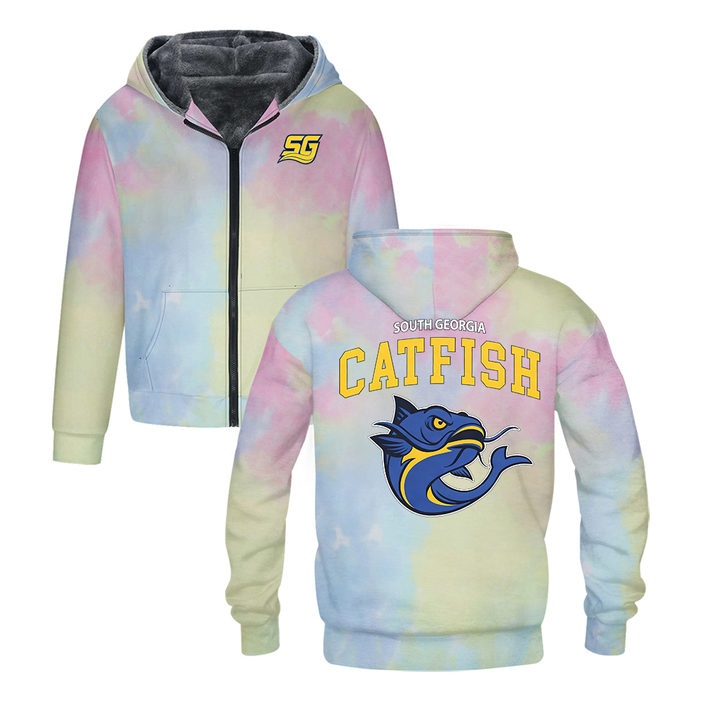 Chad Powers South Georgia Catfish Logo Zipper Hoodie Long Sleeve Jacket ...