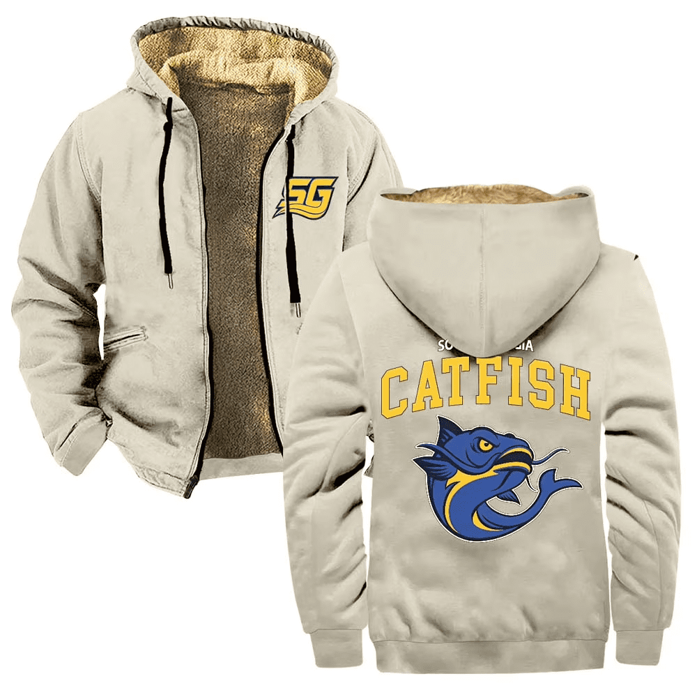 Chad Powers South Georgia Catfish Zipper Plush Hoodie – Unisex Full Zip ...