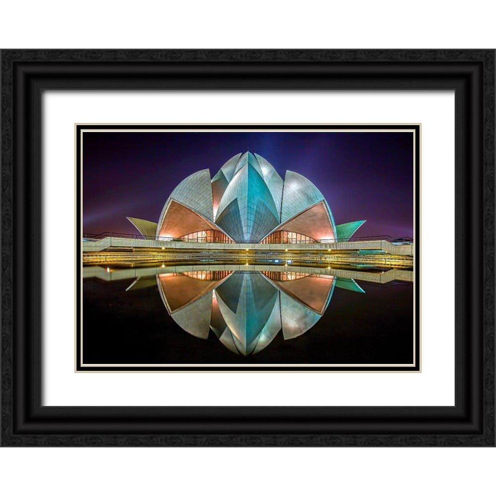 Chadha, Jiti 14x11 Black Ornate Wood Framed with Double Matting Museum ...