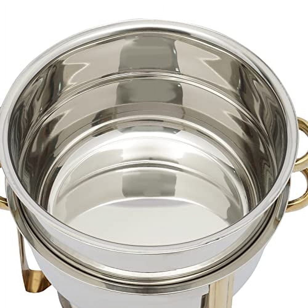 Chafing Dish for Buffet, 14.2 Qt Round Stainless Steel Chafers and ...