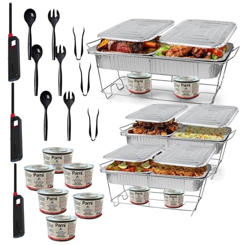 Chafing Dish Buffet Party Set 36 pc with Servers and Warmers, Serving ...