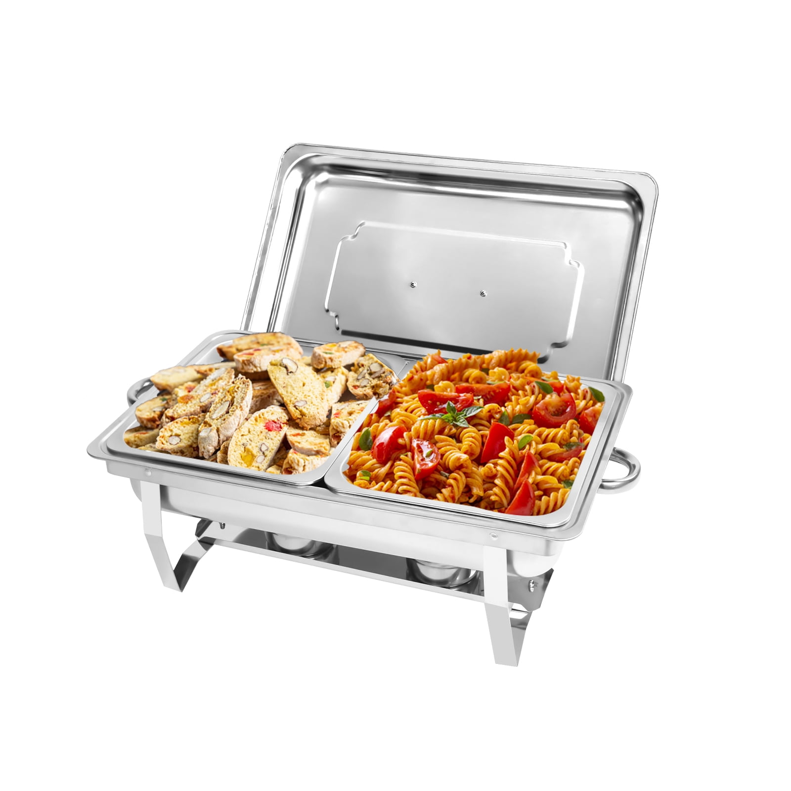Chafing Dish Buffet Set 1 Pack, Jacgood 8QT Stainless Steel Chafing ...