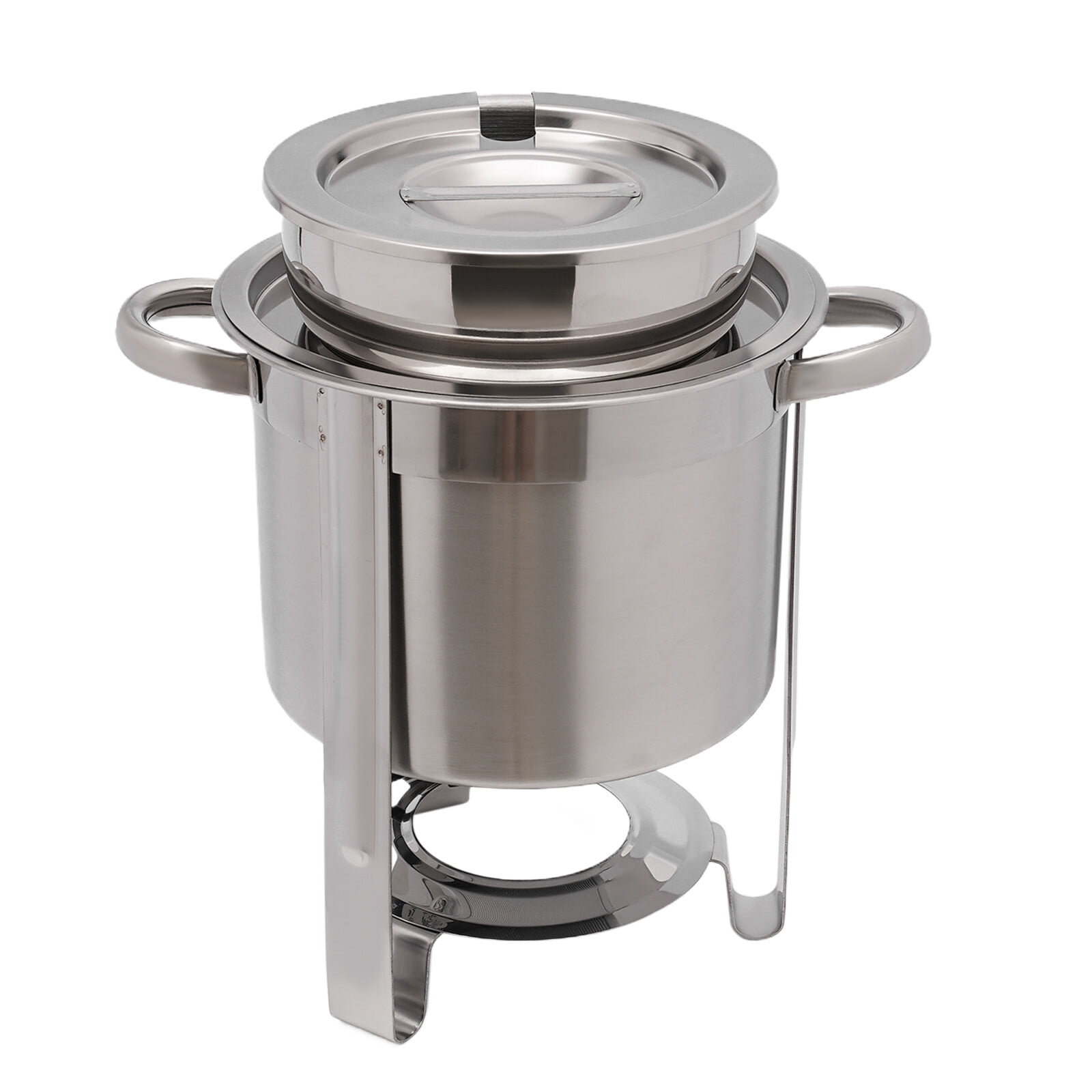 Chafing Dish Buffet Set, 4.23 QT Stainless Steel Round Soup Warmer with ...