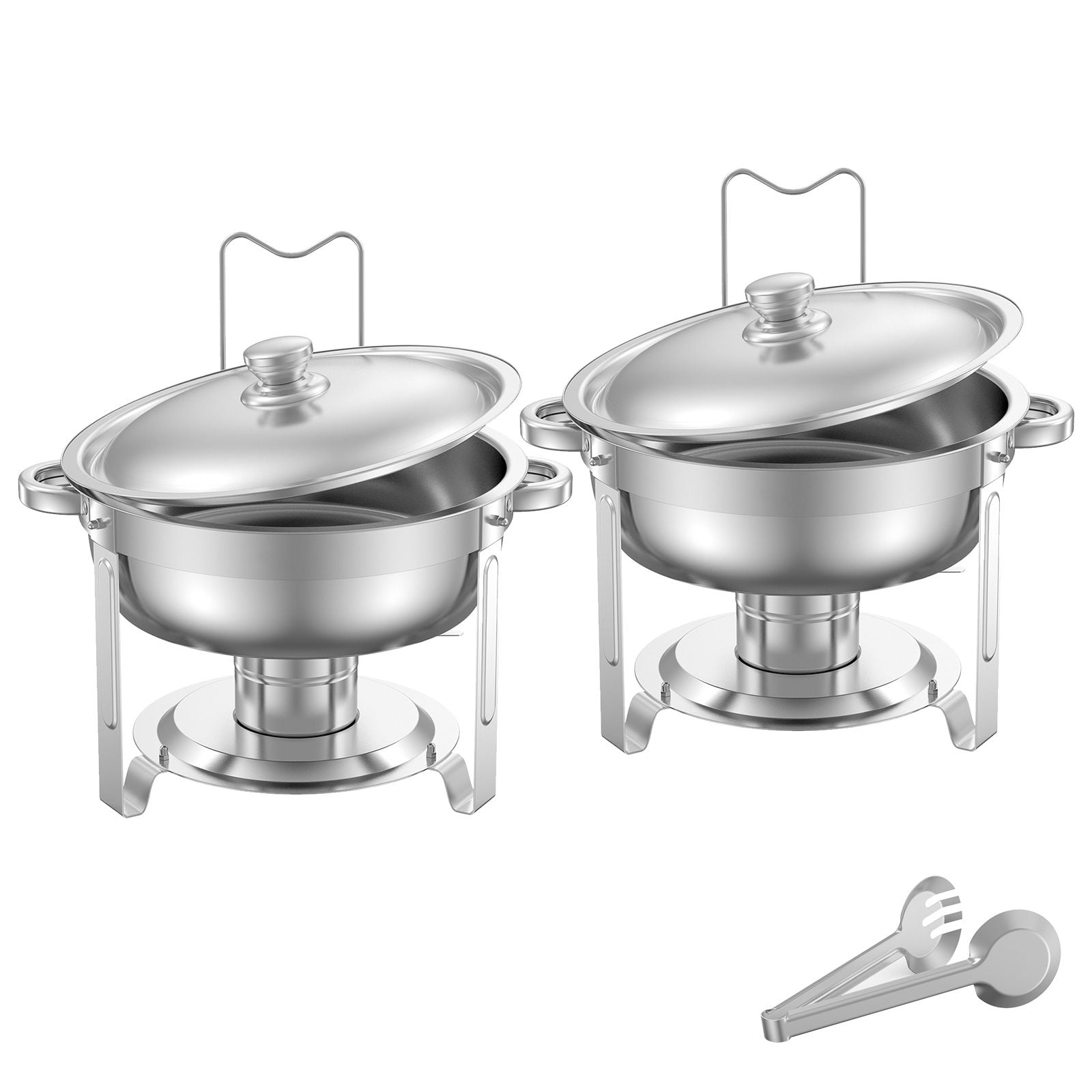Chafing Dish Buffet Set, 5 Qt 2 Pack, Stainless Steel Chafer with 2 ...