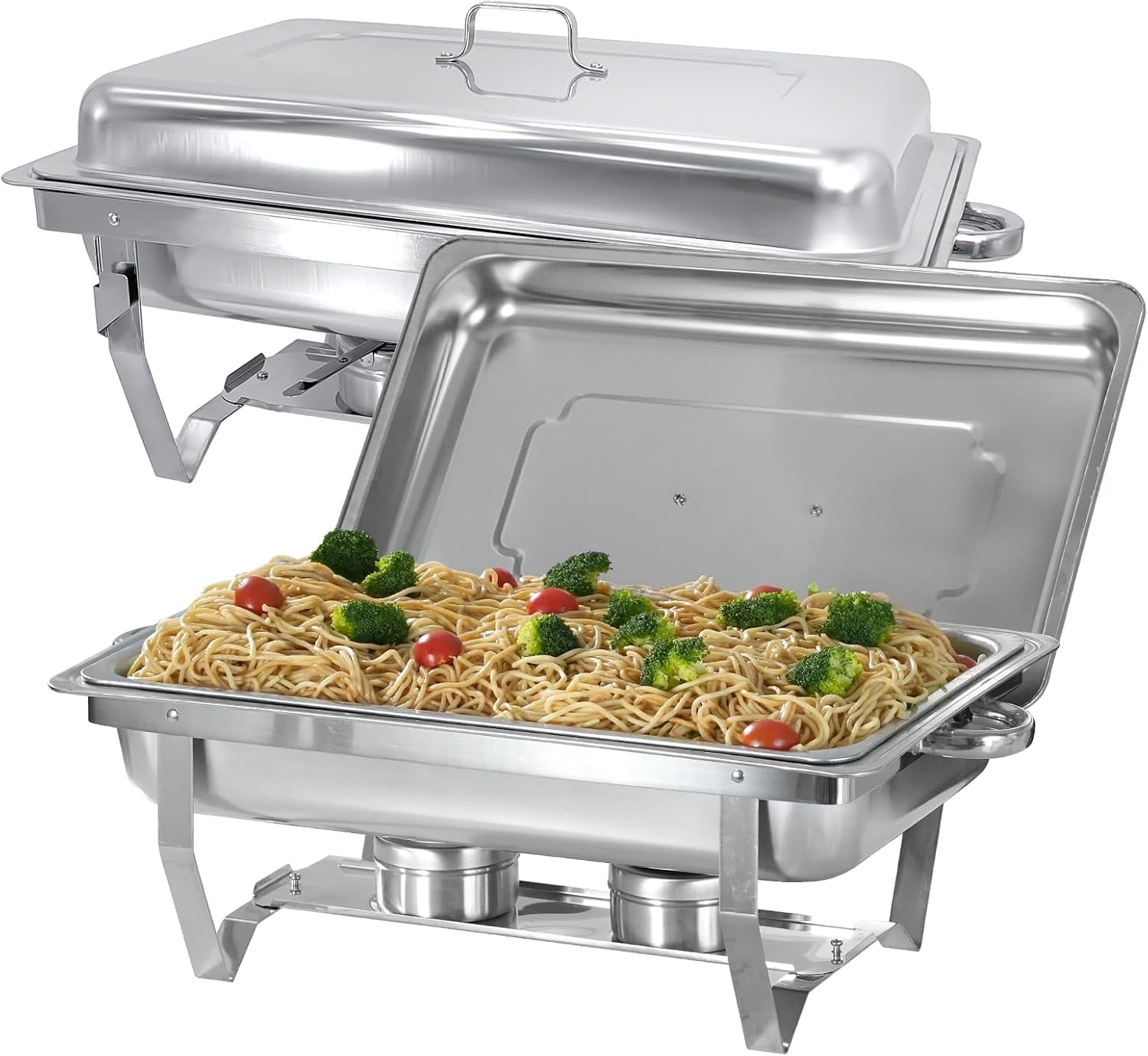 Chafing Dish Buffet Set 8 QT 2 Pack Stainless Steel, Buffet Servers and ...