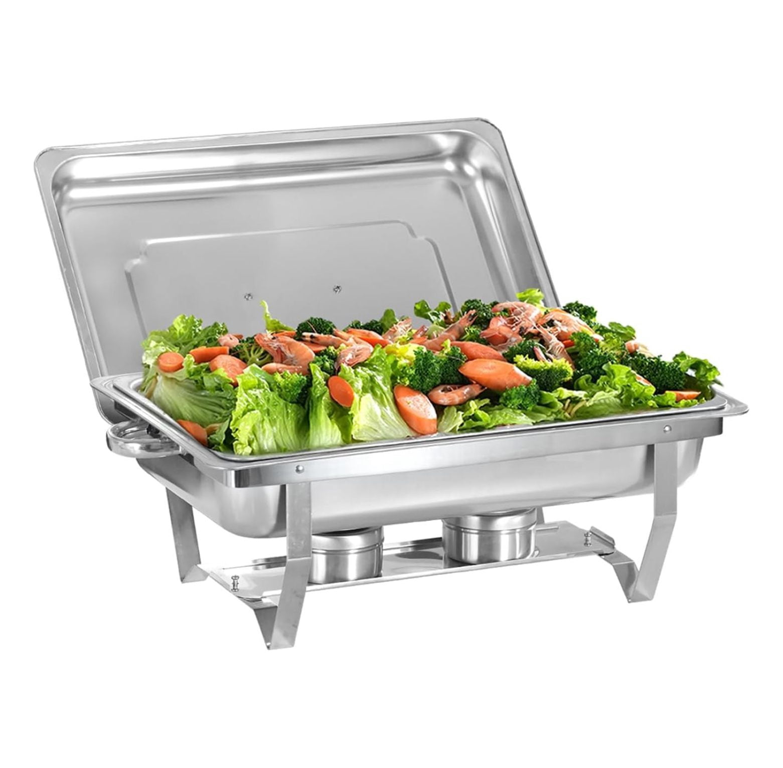 Chafing Dish Buffet Set, 8 Qt 1 Pack, Stainless Steel Rectangle ...
