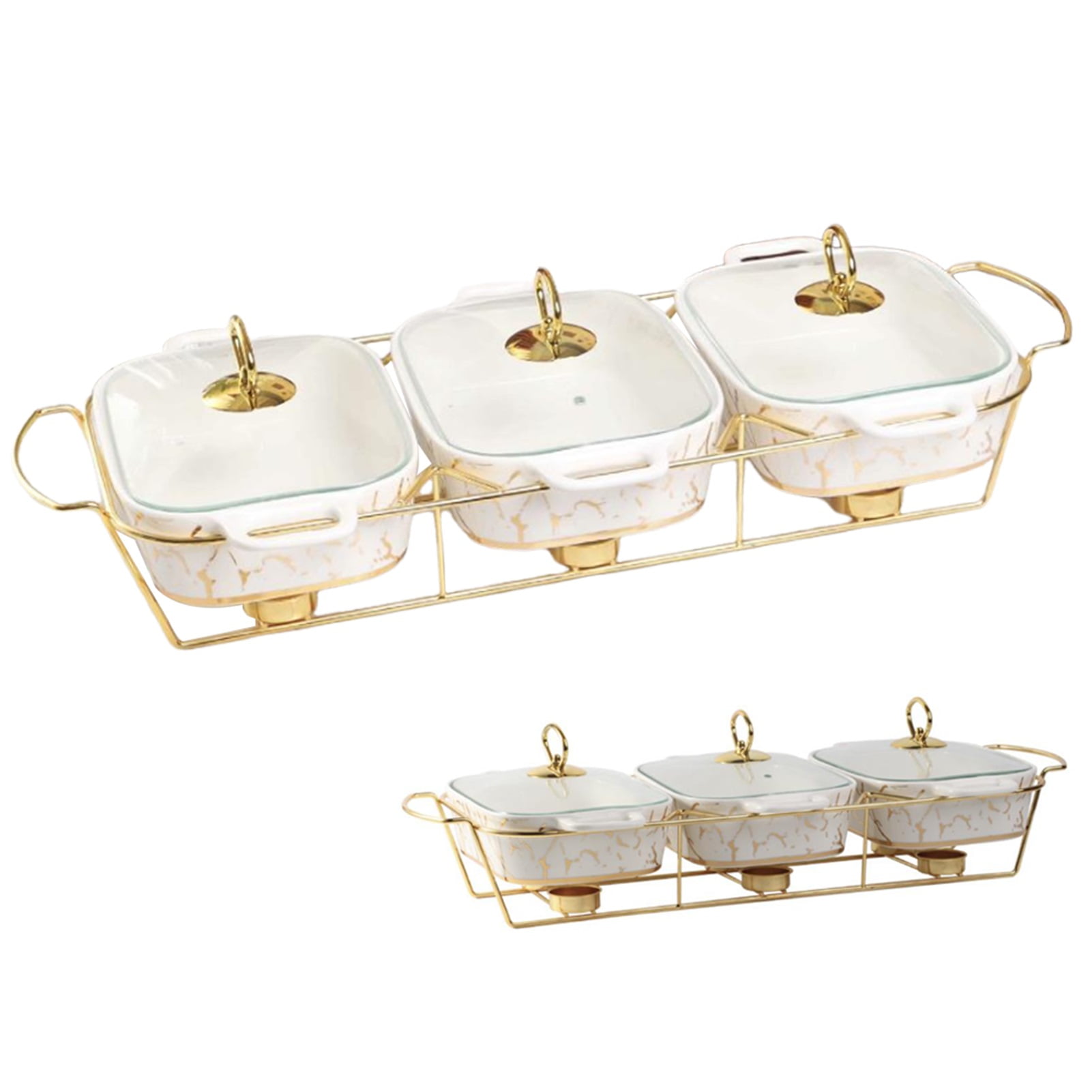 Chafing Dish Buffet Set, Ceramics Chafer, Chafer and Buffet Warmer Set ...