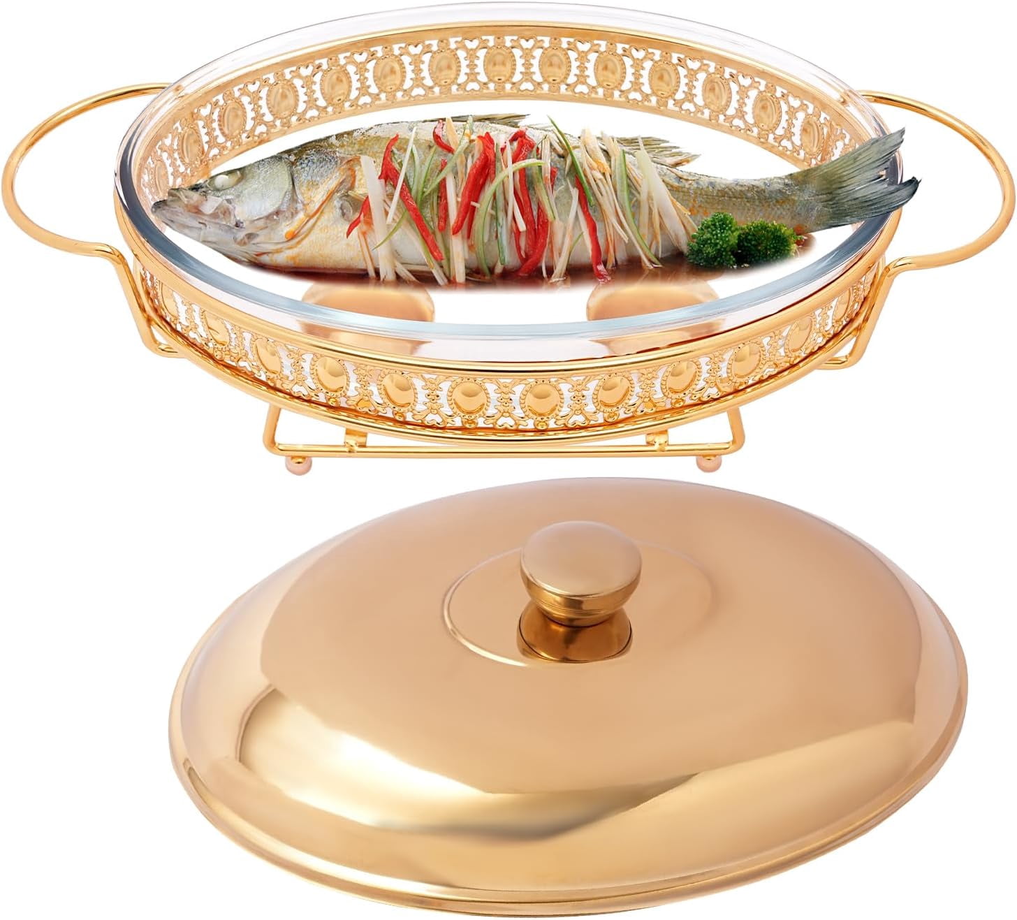 Chafing Dish Buffet Set,Round Chafing Dishes for Buffet with Lid ...