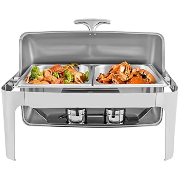 Chafing Dish Buffet Set Stainless Steel Buffet Server and Warmer 9L ...
