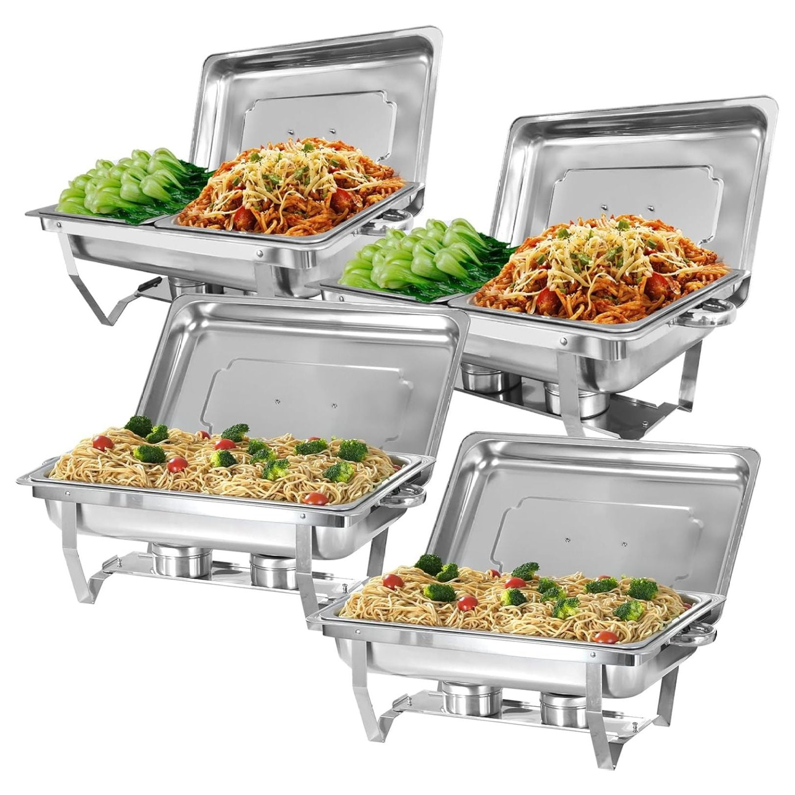 Chafing Dish Buffet Set Stainless Steel Food Warmer Chafer Complete Set ...
