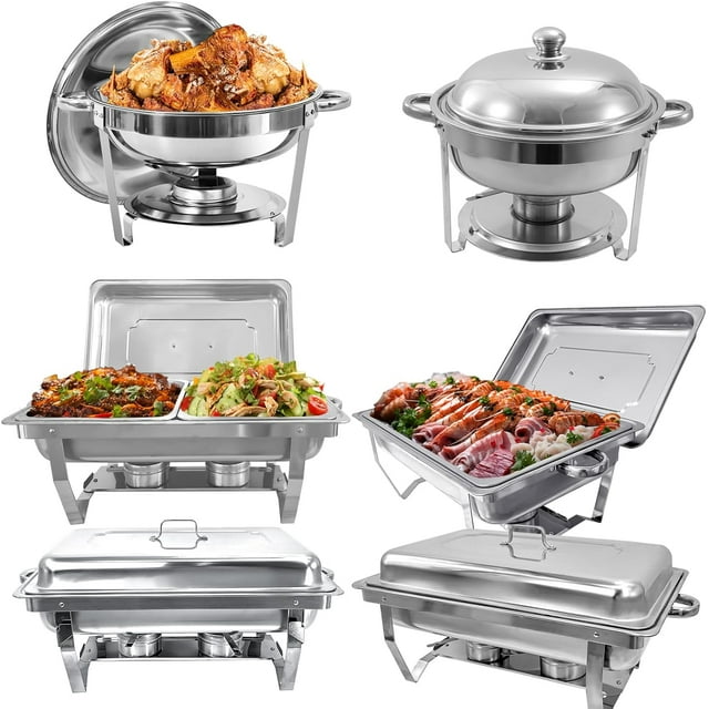 Chafing Dish Buffet Set Stainless Steel Food Warmer Chafer Complete Set ...
