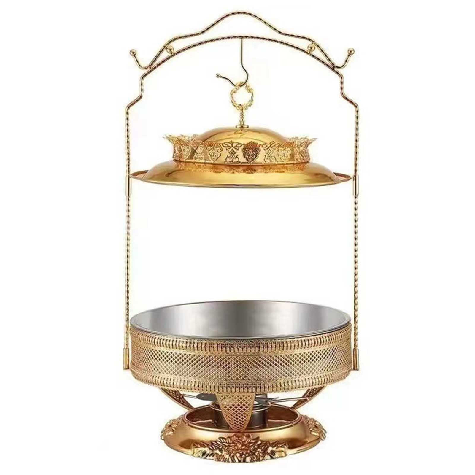 Chafing Dish Buffet Set,Stainless Steel Round Food Warmers Pan with Top ...