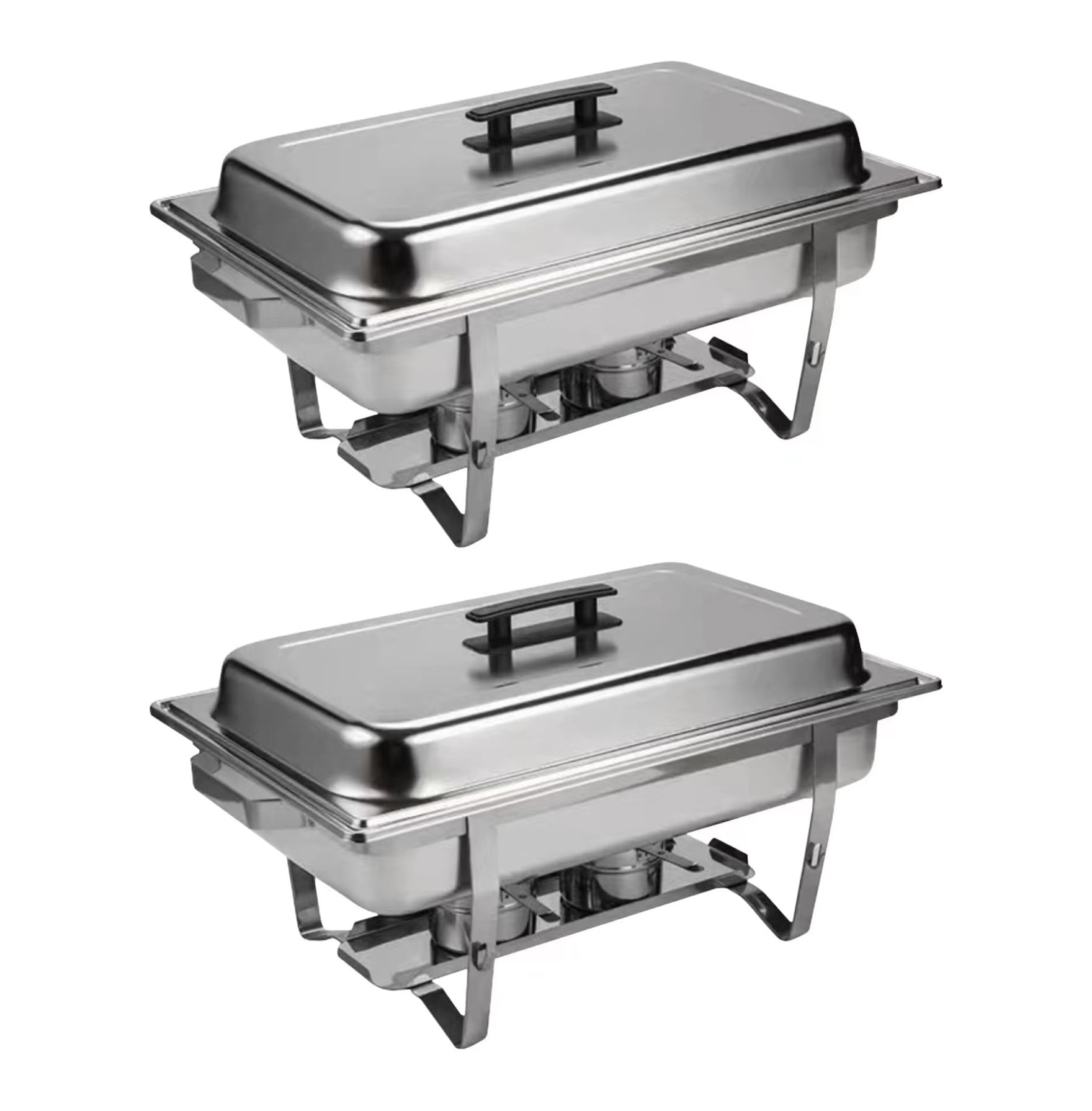 Chafing Dish Buffet Set of 2, Stainless Steel Chafing Dishes for Buffet ...