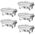 Chafing Dish for Buffet 5 Pack 8QT Stainless Steel Food Warmer Chafer ...