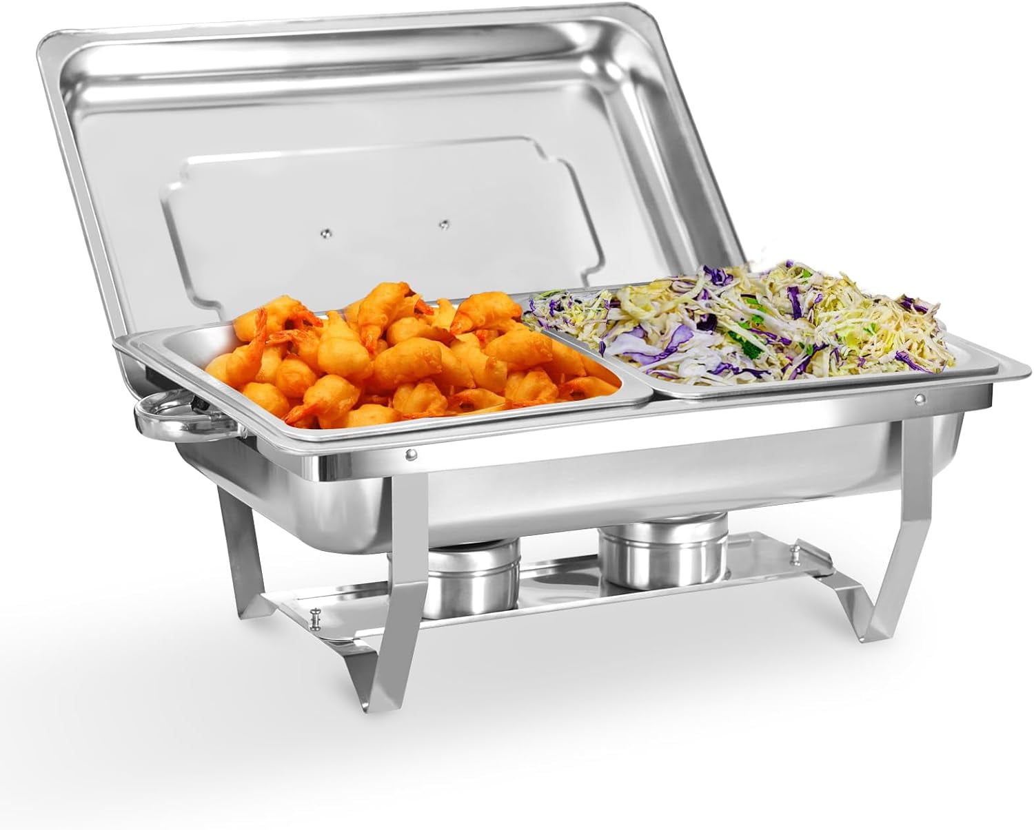 Chafing Dishes for Buffet 1 Pack, 9QT Half Pan Chafing Dish Buffet Set ...