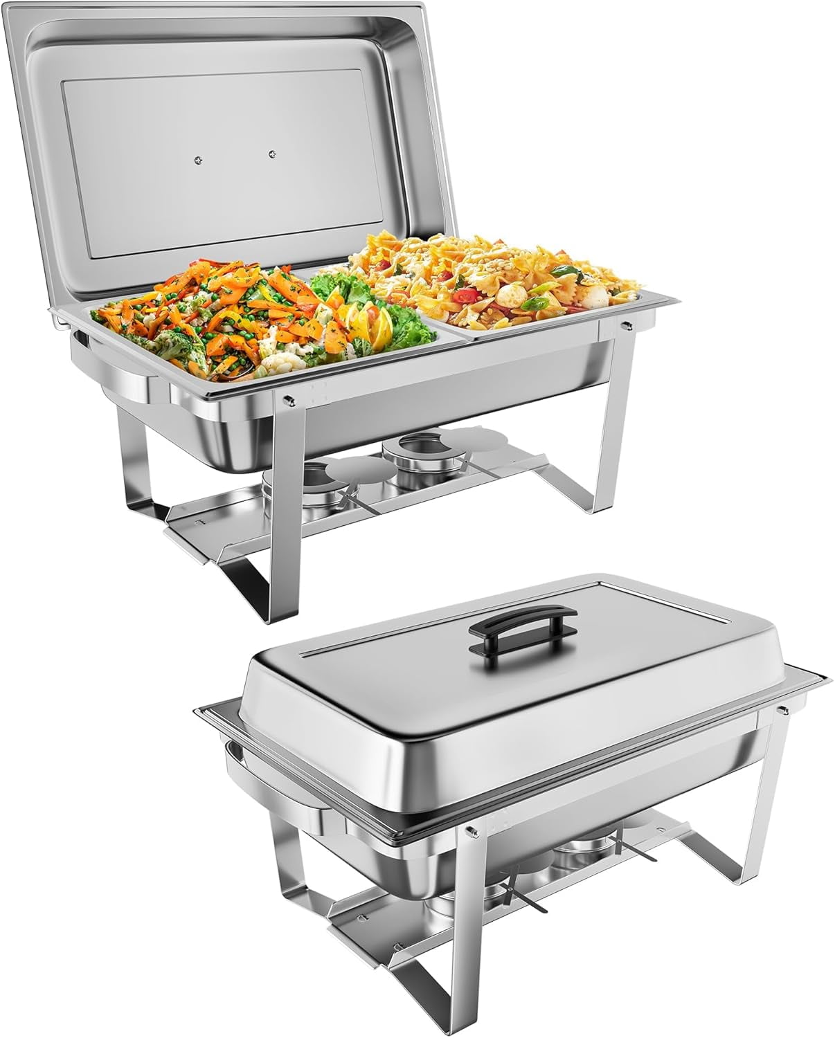 Chafing Dishes for Buffet,8 Quart Stainless Steel,Food Warmers for ...