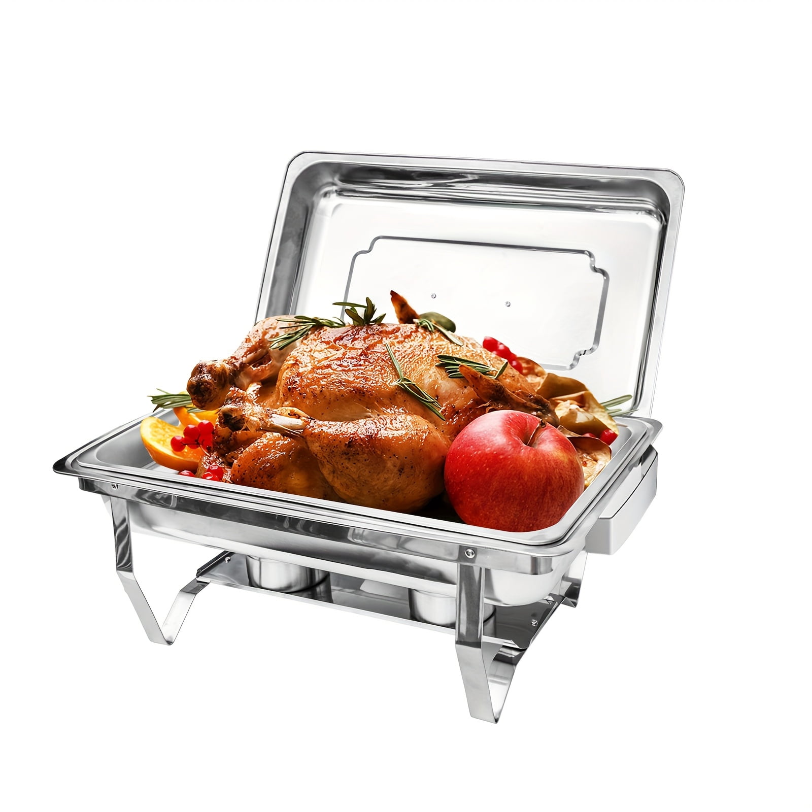 Chafing Dishes Buffet Set, 1/2/4/6/8 Pack-9QT Stainless Steel Chafers ...