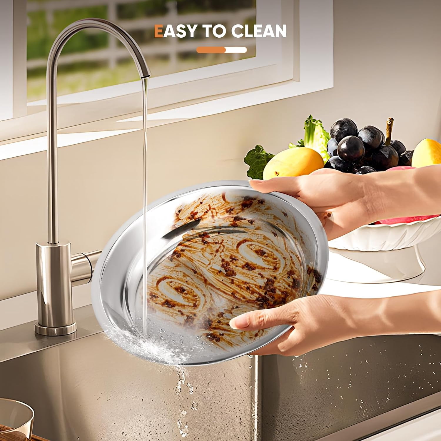 Chafing Dishes for Buffet, 2 Pack 6QT Stainless Steel Chafing Dish ...