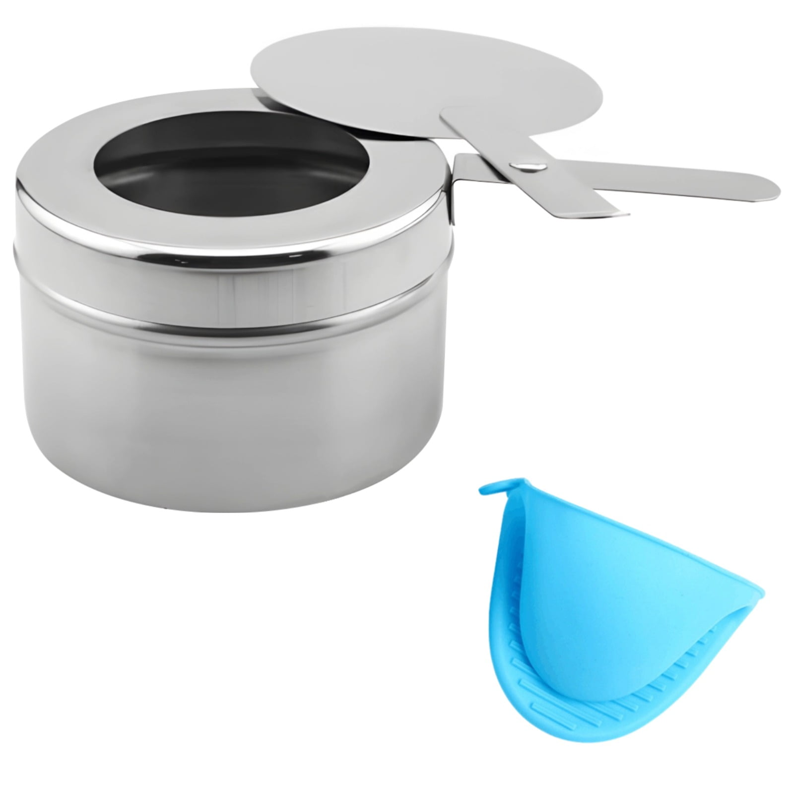 Chafing Fuel Holder with Cover, Stainless Steel Chafer Wick Fuel Can ...