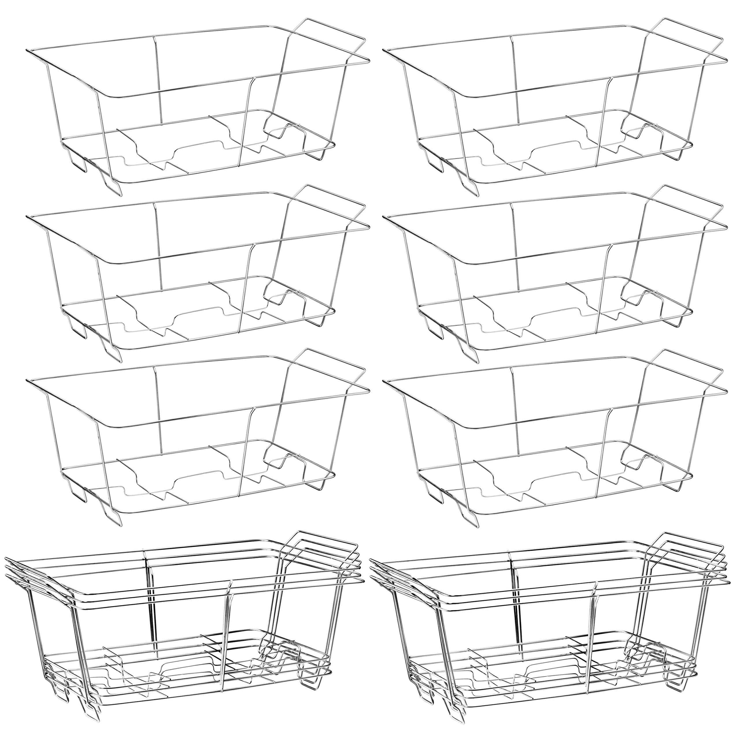 Chafing Wire Rack Buffet Stand 12 Pack Full Size Dish Serving Trays ...