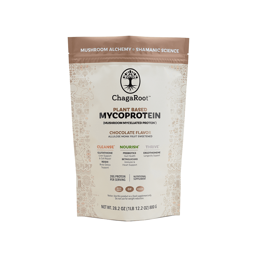ChagaRoot Mycoprotein Mushroom Chocolate Protein Powder - Vegan, Plant ...