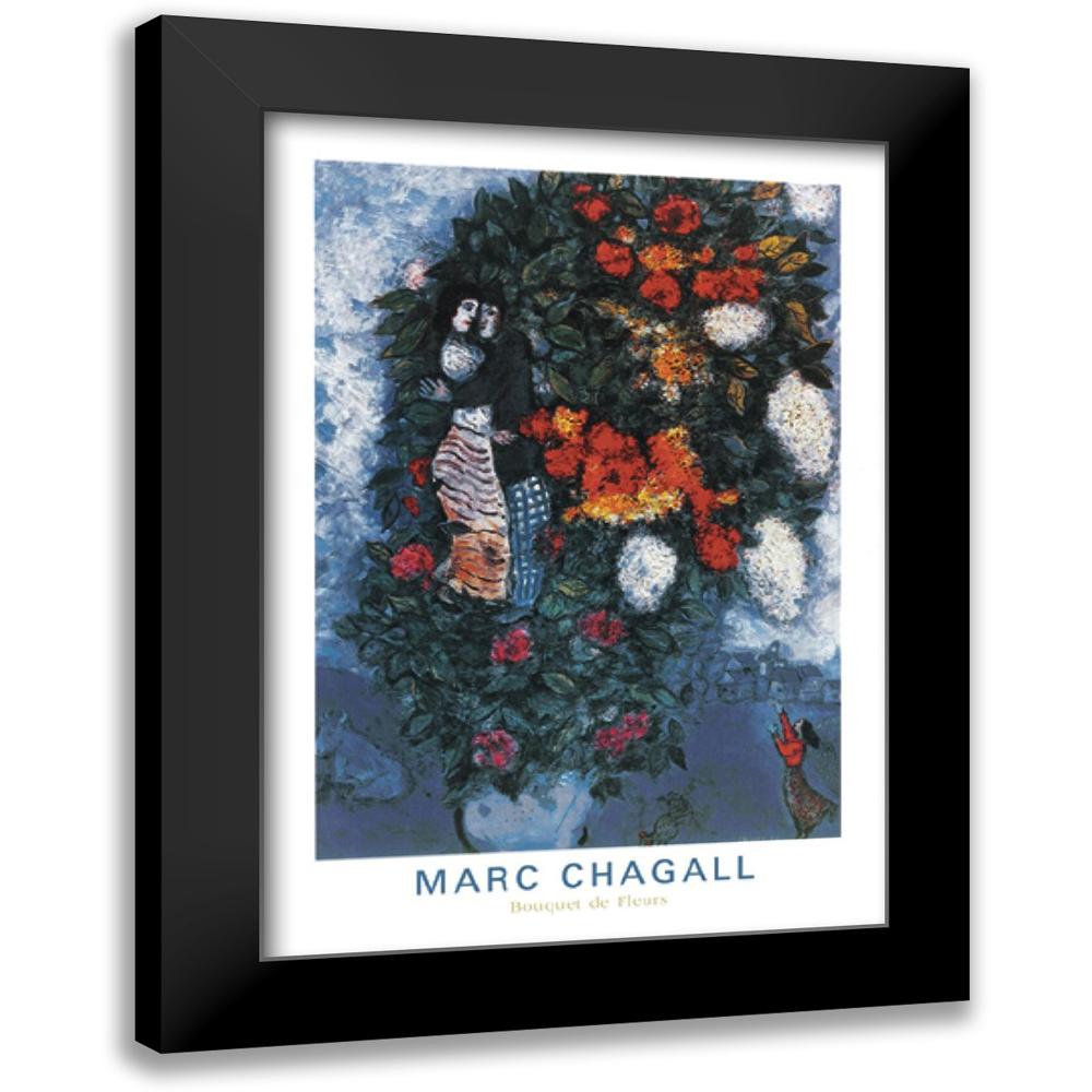 Chagall 11x14 Black Modern Framed Museum Art Print Titled - Bouquet ...