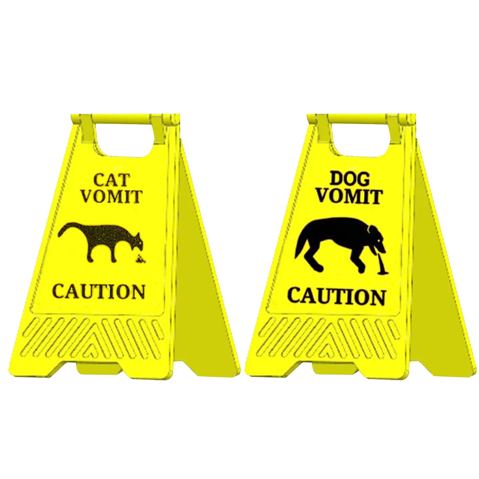 Chagetd Cat or Dog Vomit Sign 3.9 Inch 3D Printed Warning Sign for Cat ...