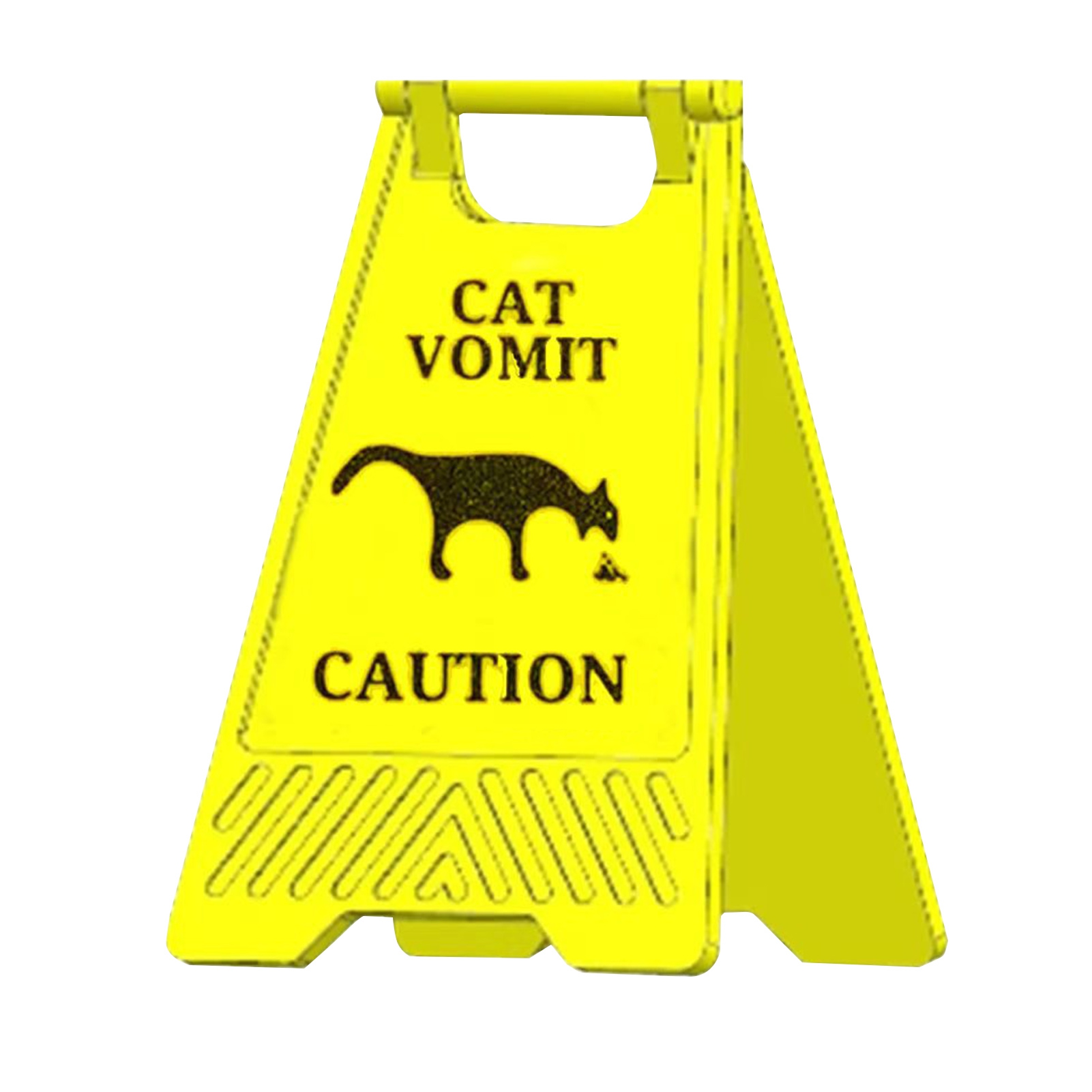 Chagetd Cat or Dog Vomit Sign 3.9 Inch 3D Printed Warning Sign for Cat ...