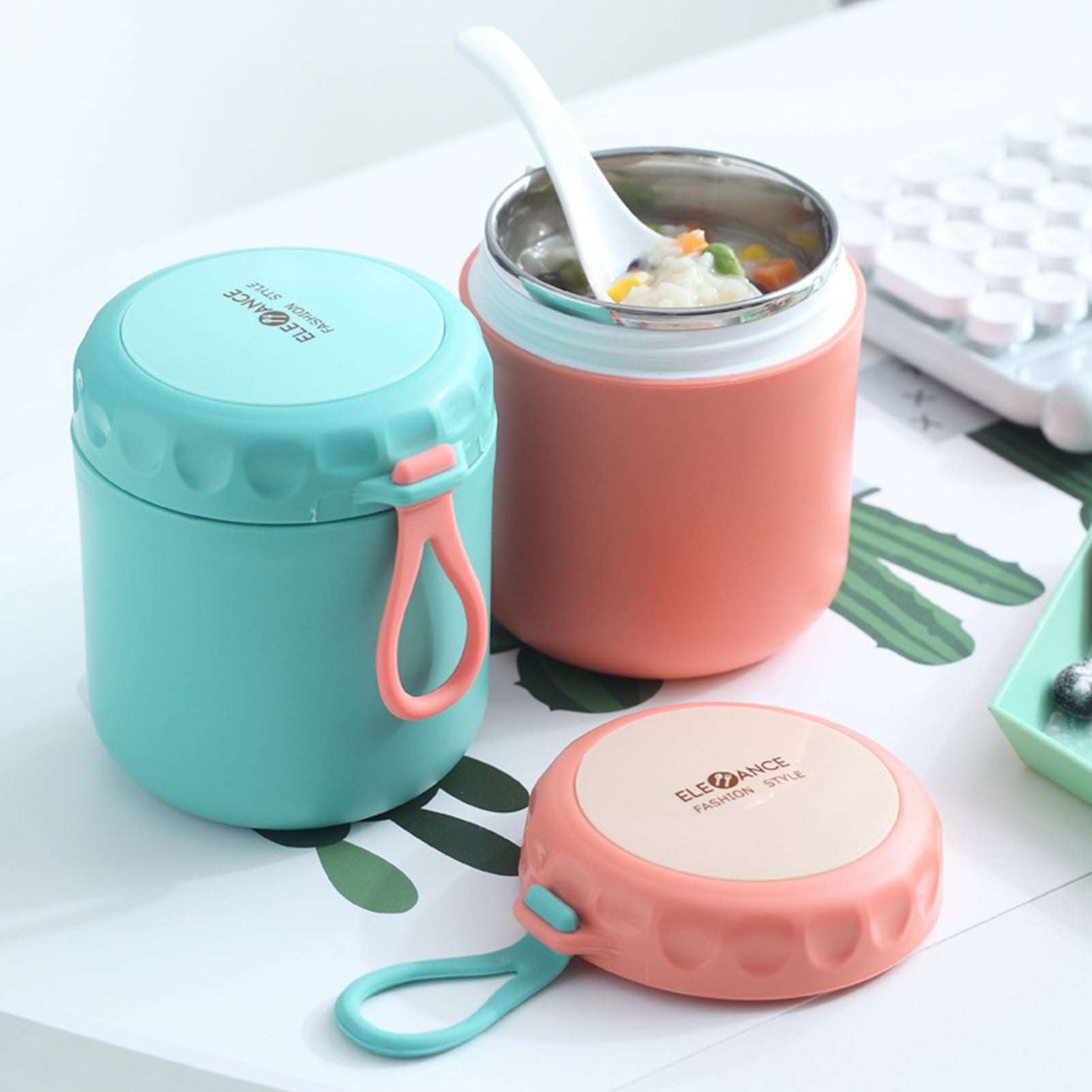 Chagetd Insulated Soup Cup Sealed Leakproof Thermal 430ml Food Jar ...