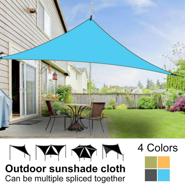 Chagetd Outdoor Sun Shade Sail with Carabiner UV Blocking Triangle ...