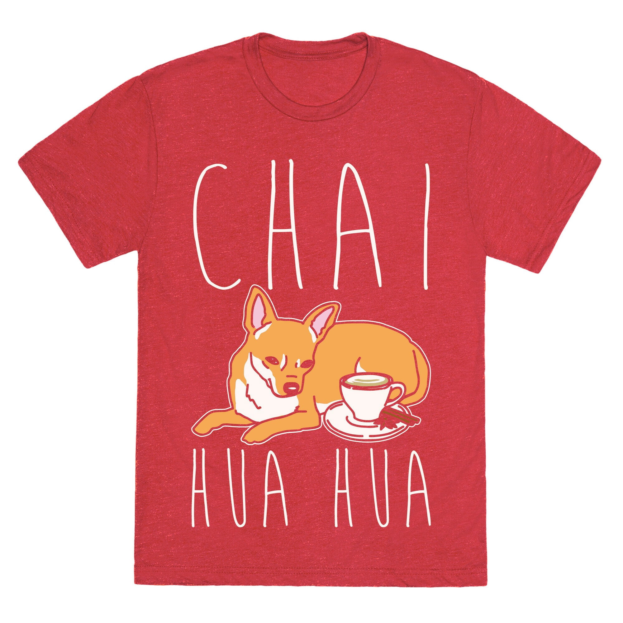 Chai Hua Hua Chihuahua Parody White Print Unisex Triblend Tee Tee Shirt ...