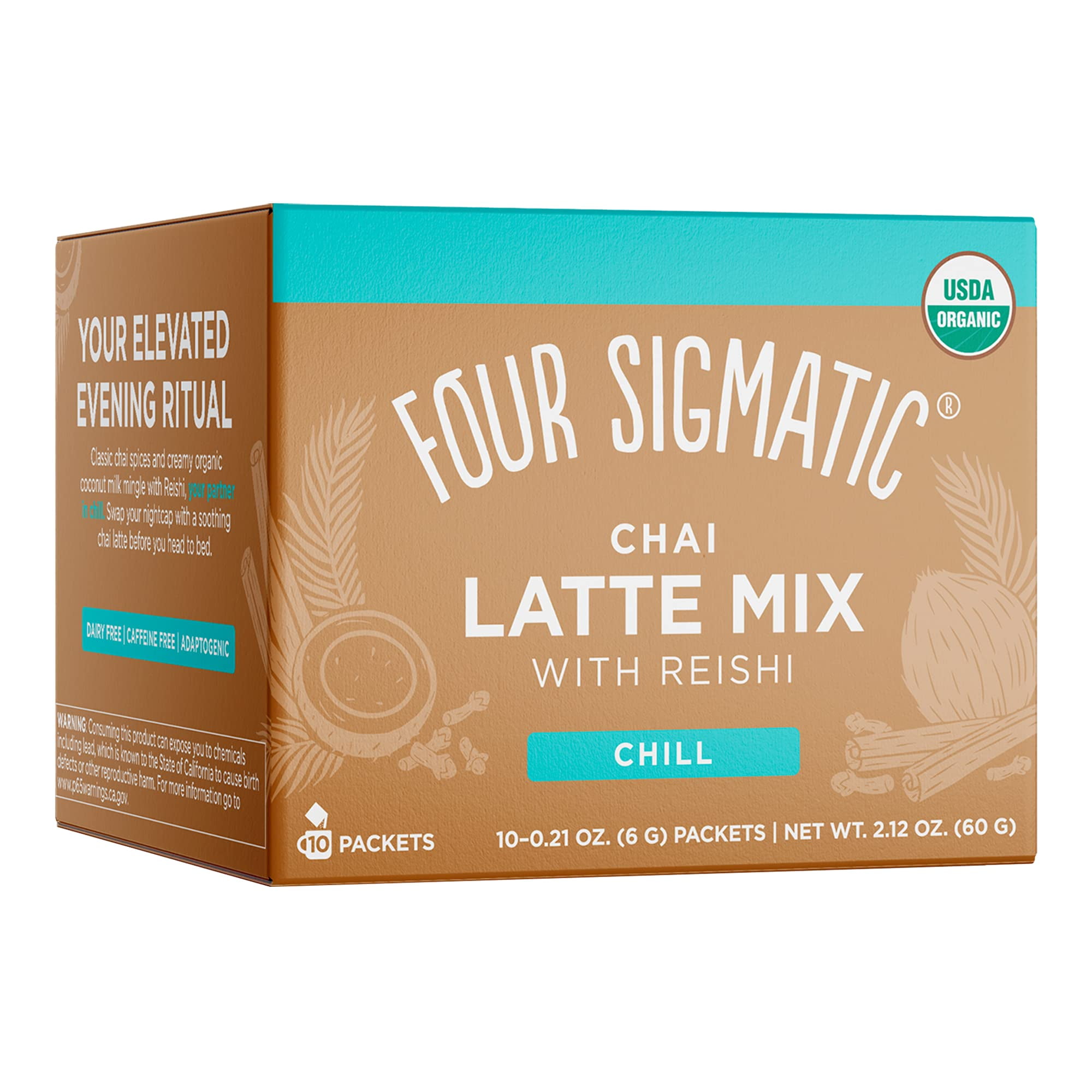 Chai Latte By Four Sigmatic | Organic Instant Chai Latte With Turkey ...