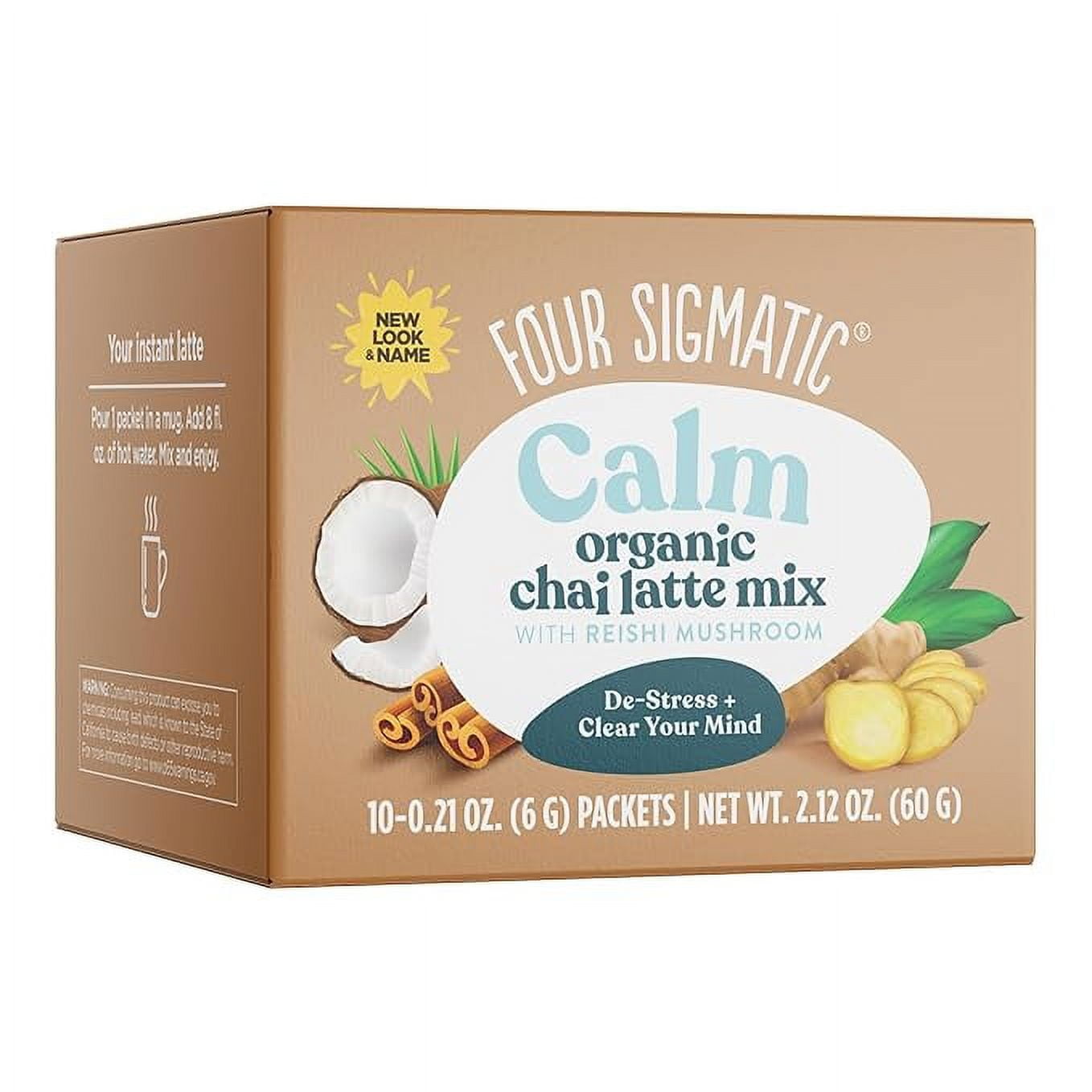 Chai Latte by Four Sigmatic | Organic Instant Chai Latte with Turkey ...