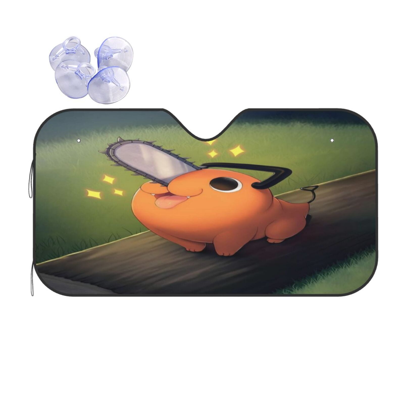 Chai-Nsa,W Anime Men Car Sunshade Front Windshield Sun Shades Foldable ...
