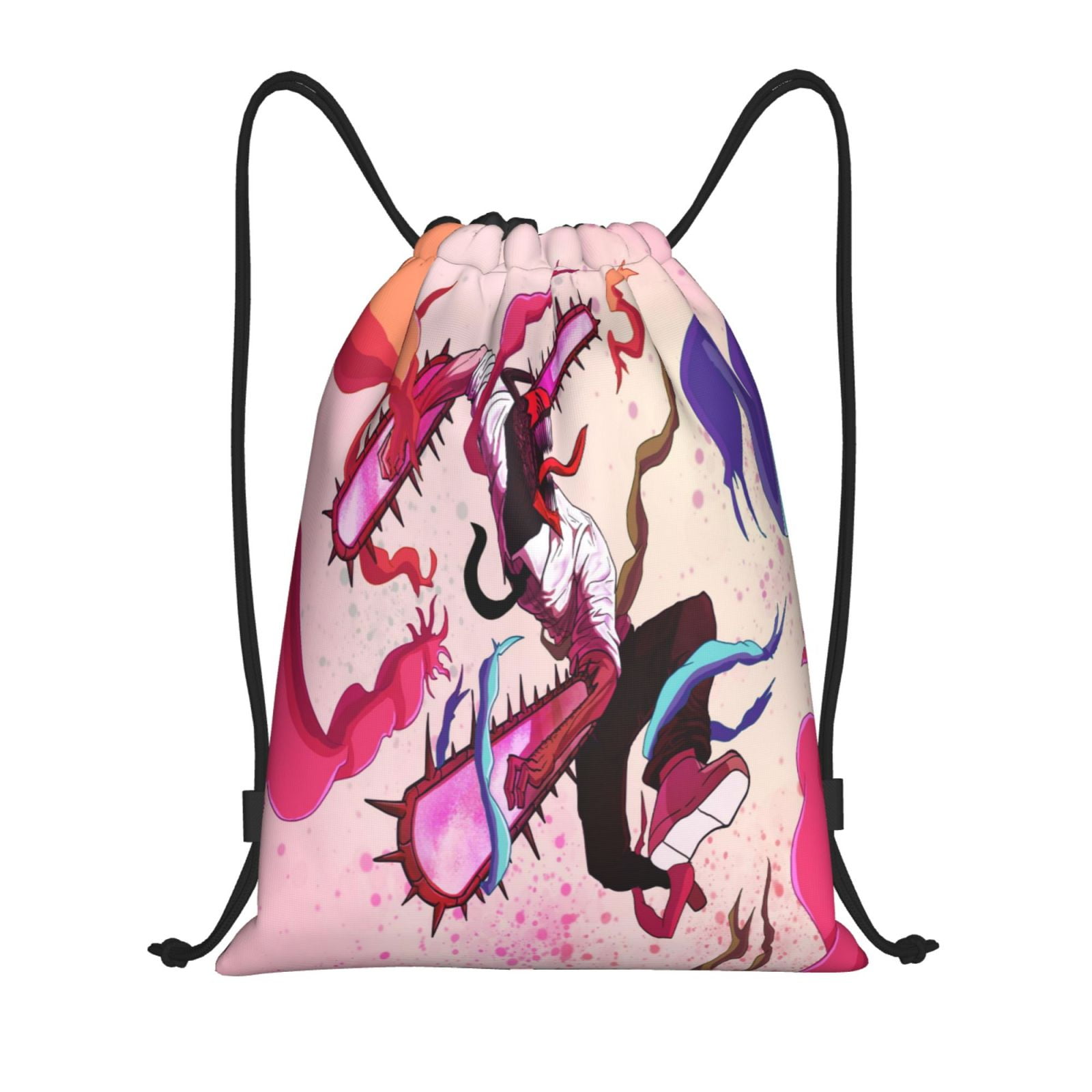 Chai-Nsa,W Anime Men Drawstring Bag Sports Fitness Bag Waterproof Rope ...