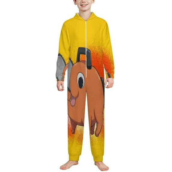 Chai-Nsa,w Anime Men Fleece Pajama One Piece Sleepwear Jumpsuits for ...