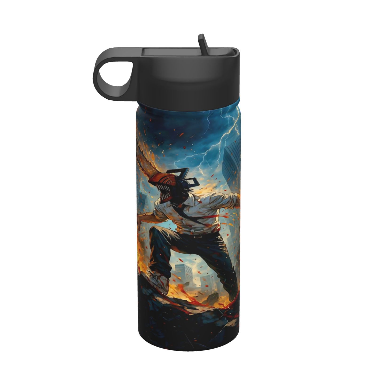 Chai-Nsa,w Anime Men Insulated Stainless Steel Wide Mouth Water Bottle ...