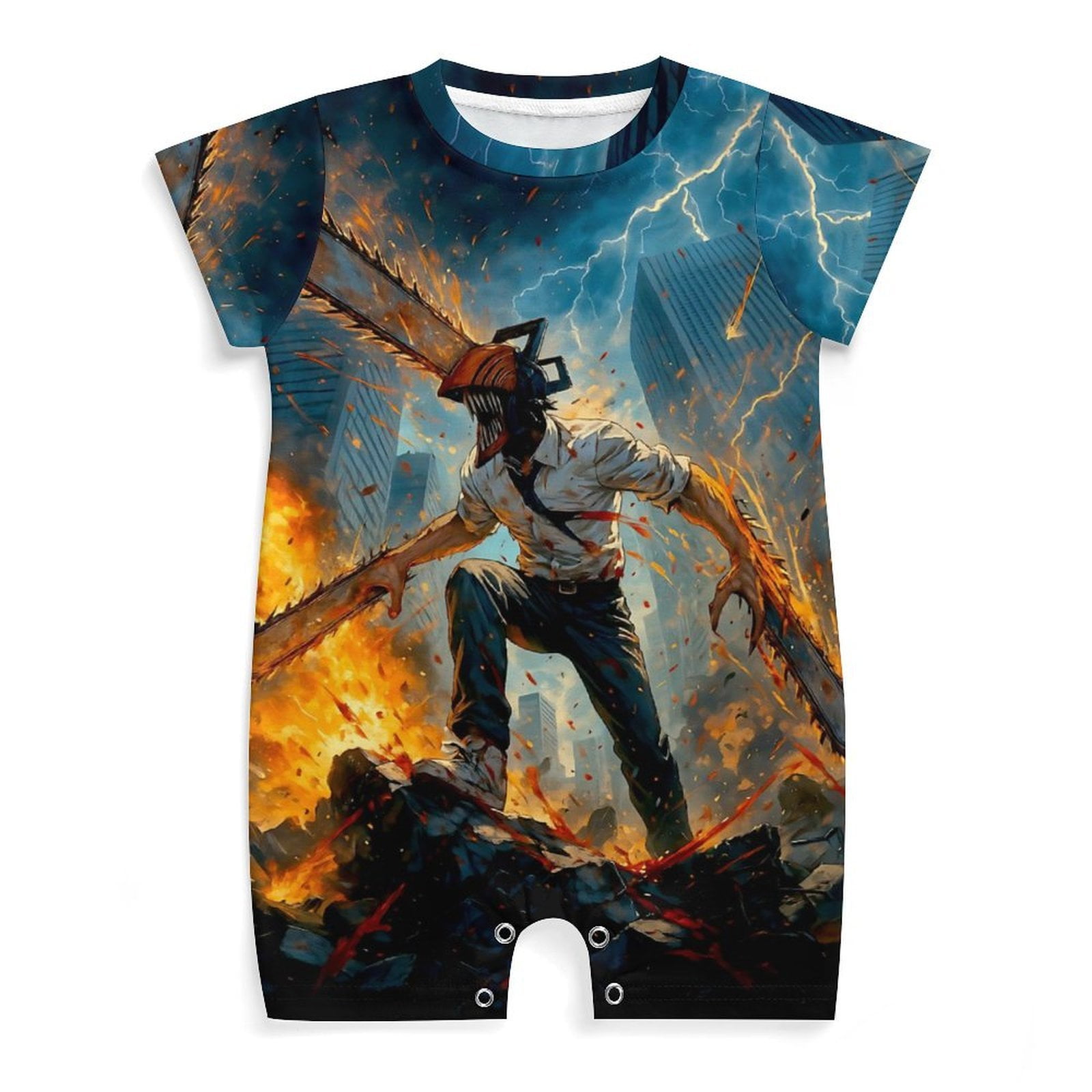 Chai-Nsa,w Anime Men Newborn Baby Romper Clothing Infant Short Sleeve ...