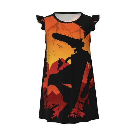 Chai-Nsa,w Anime Men Nightgown Short Flutter Sleeve Pajamas Cartoon ...