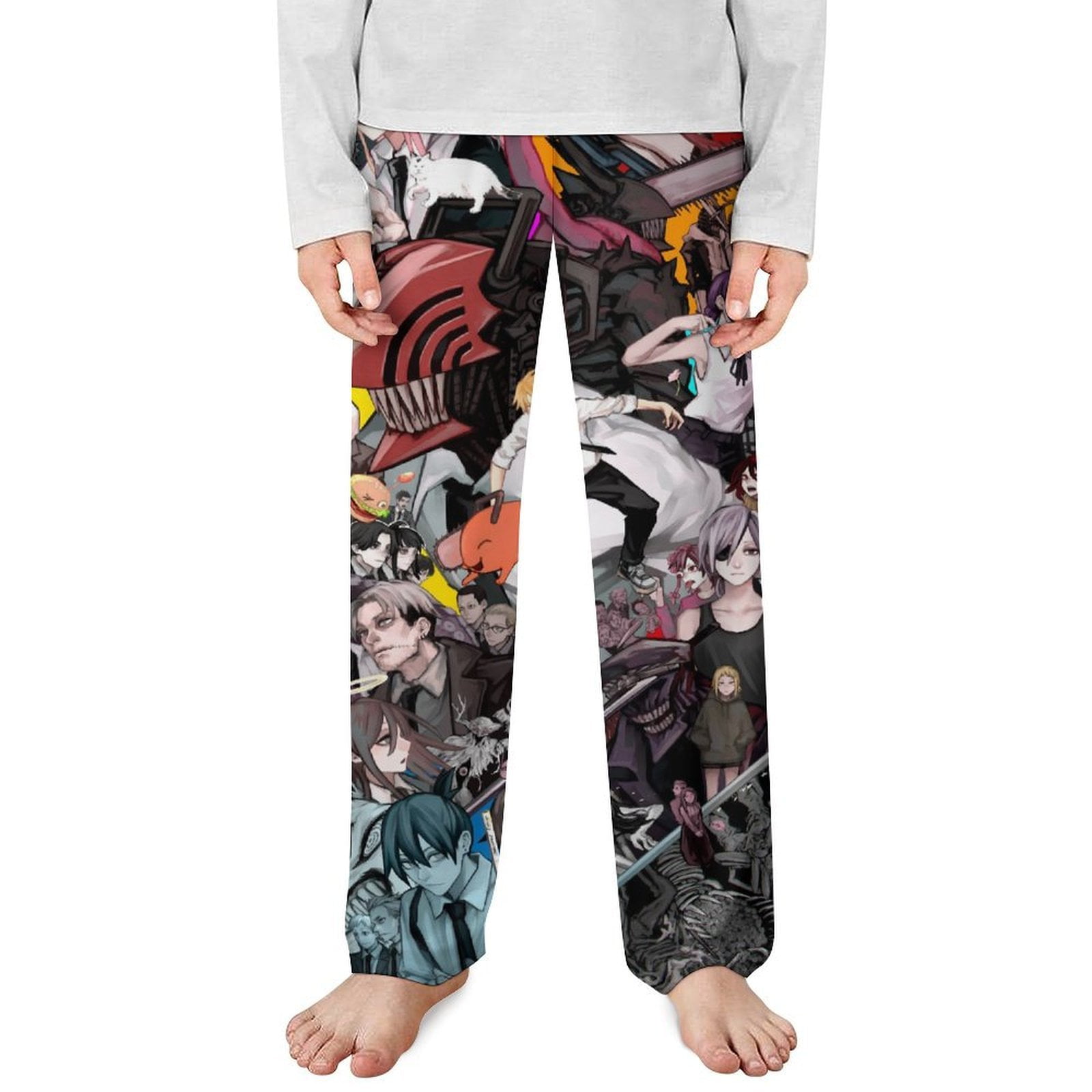 Chai-Nsa,w Anime Men Pajama Pants Long Sleep Plaid Pants Soft Lounge Pj ...